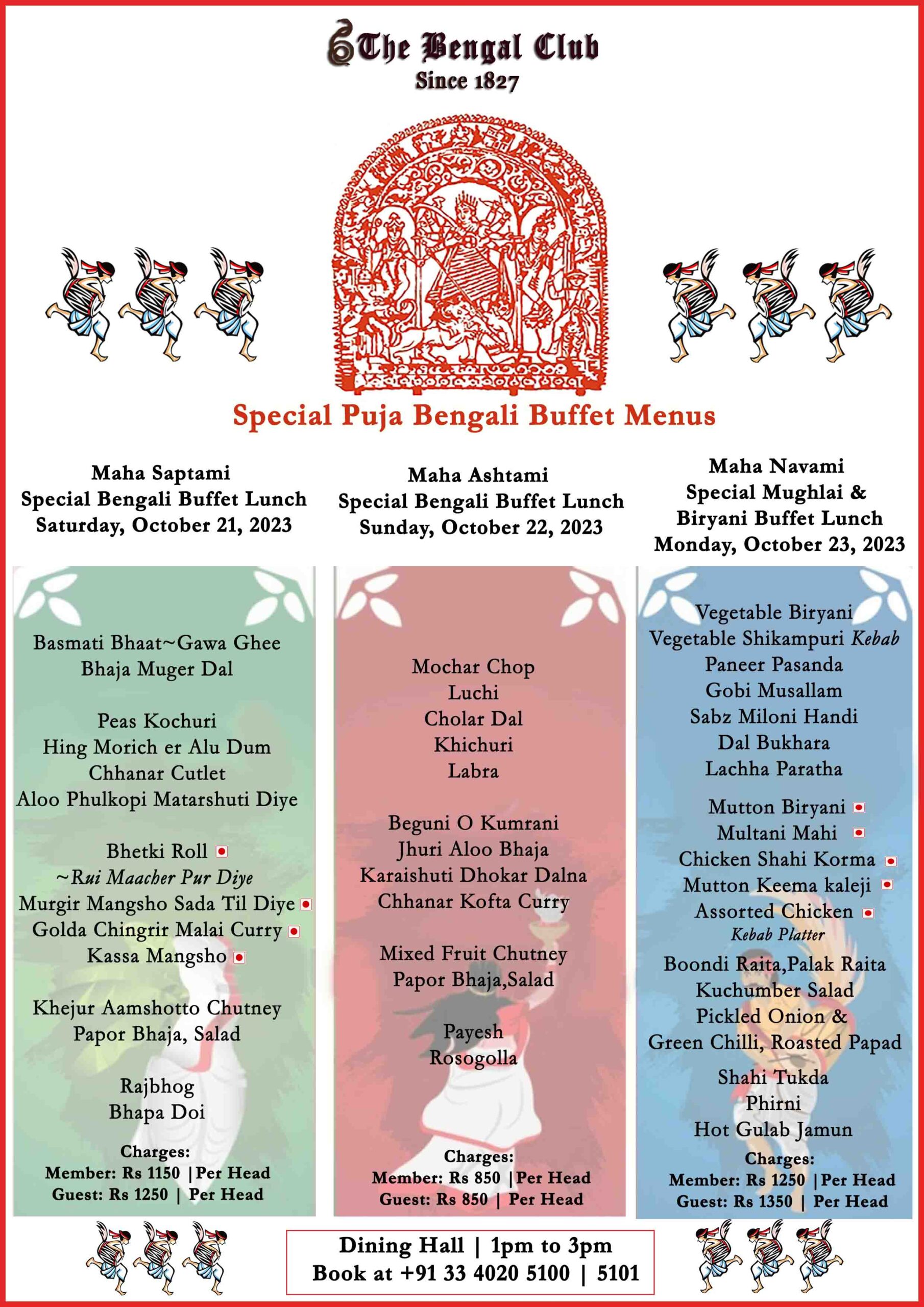 Durga Puja Special Bengali Buffet | The Bengal Club